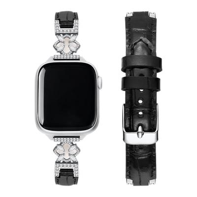 ZEGL适用苹果四叶草皮质手表表带