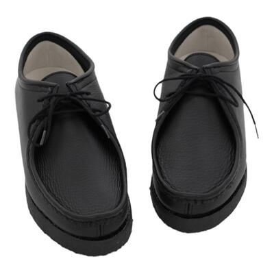 小鞋跟绉纱鞋底蒂罗尔鞋黑色