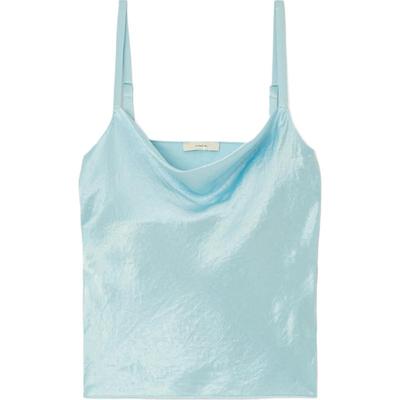 【折扣】VINCE 女垂坠褶皱缎面吊带背心