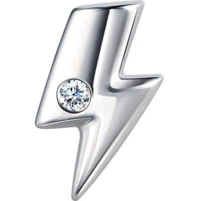 周生生Pt950铂金单只钻石耳钉