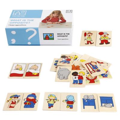 TFL卡片配对游戏找相反益智玩具