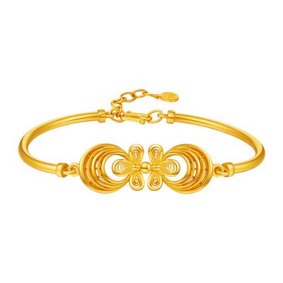 老庙有鹊古法同心结手镯