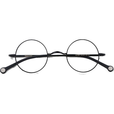 Posesion日系斯文复古圆形眼镜框