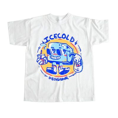 美式复古宽松大码插画短袖T恤