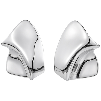 白岚925纯银耳钉小众设计感耳饰