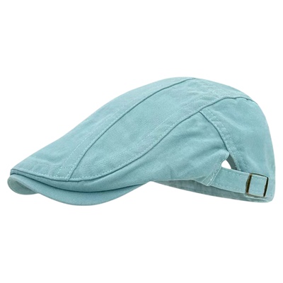 文艺复古纯色前进帽子女夏季百搭