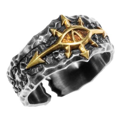 Starforged星辰铸造 战锤40K周边黑色远征阿巴顿徽戒指银饰品现货