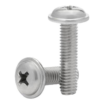 304不锈钢圆头带垫螺丝钉