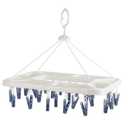 茶花晾衣架多夹子晒袜子架内衣内裤晾晒宝宝婴儿多功能凉袜的架子