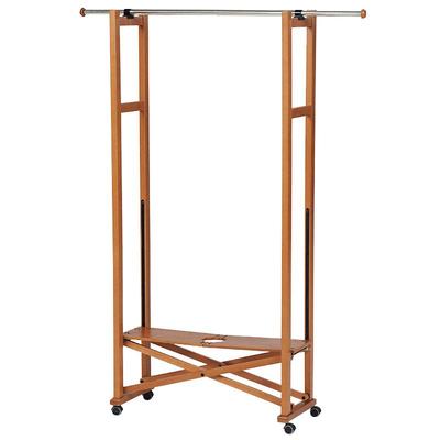 进口实木衣架利快折叠