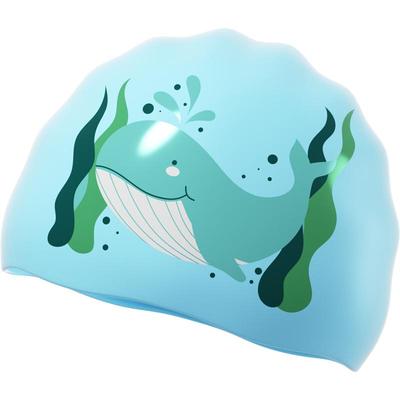 儿童泳帽高弹硅胶防水抗氯不勒头