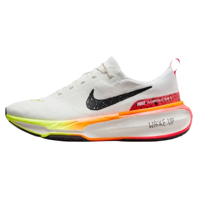 Nike耐克 ZoomX Invincible 3 公路跑步鞋 男款白红黄 HF4915-100