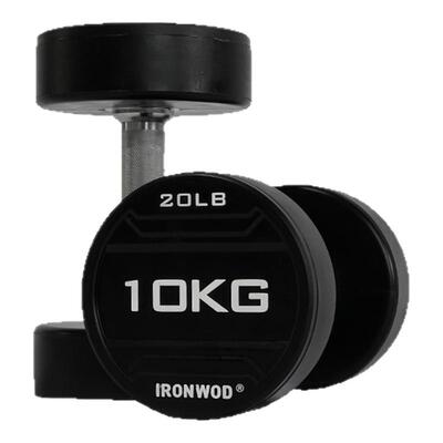 哑铃pu圆头包胶男士健身