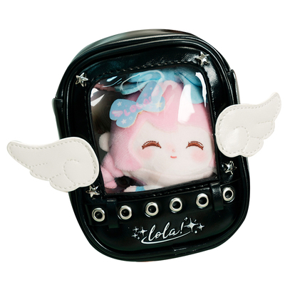 LOLA DESIGN天使痛包斜挎娃包 小食量吧唧谷子动漫学生出行单肩包