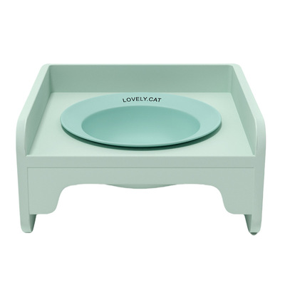 陶瓷防打翻护颈猫狗碗架