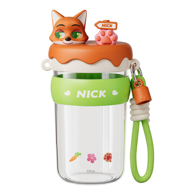 疯狂动物城联名水杯儿童吸管杯
