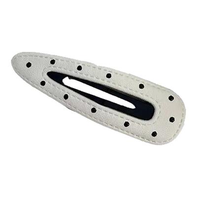 韩国黑白波点皮质发夹