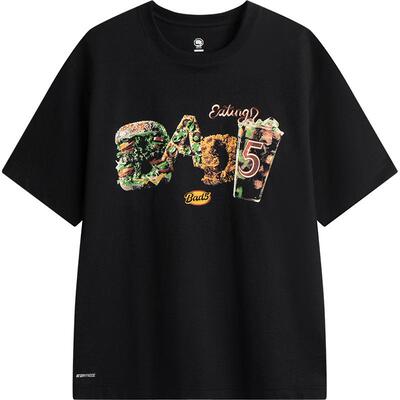 李宁凉爽宽松男短袖文化衫