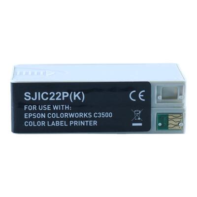SJIC24PS墨盒适用爱普生EPSON TM-C3520彩色标签机墨盒C3500 C3510 SJIC22P SJIC23P喷墨彩色标签打印机