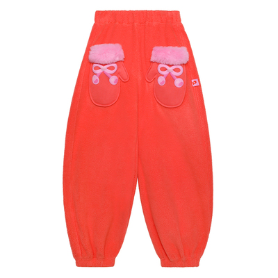 【小雪人的手套】绒绒新年长裤