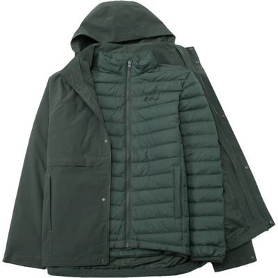 狼爪拉链男士三合一冲锋衣