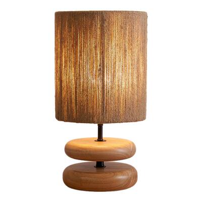 麦浪灯饰麻绳卧室侘寂风原木