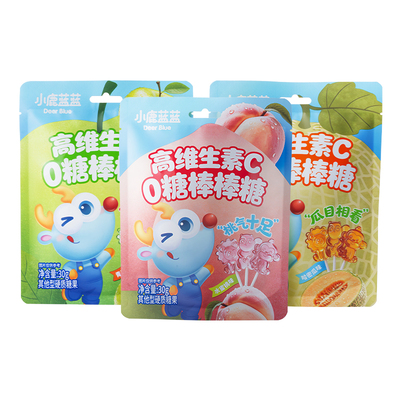 小鹿蓝蓝0蔗糖果汁棒糖儿童糖果