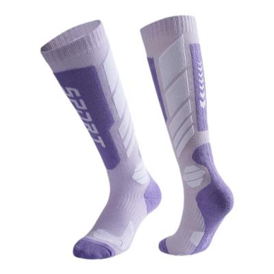 滑雪袜子女冬加厚保暖长筒袜户外运动登山单双板跑步防滑压缩袜男