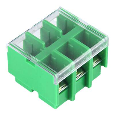 JF5-2.5/3导轨式接线端子 25A接线排 铜 3位端子排 高低导轨端子