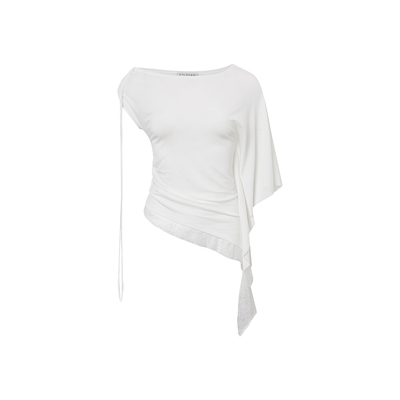 CNLEEWEI蕾丝飞边上衣/短裤