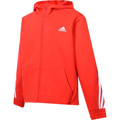 Adidas/阿迪达斯正品当季新款大童运动休闲连帽外套 H07316