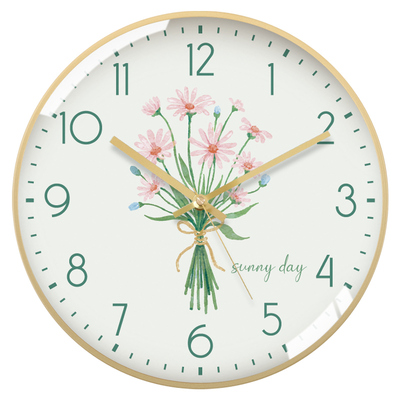 TQJ纸覆膜金属北欧圆形挂钟