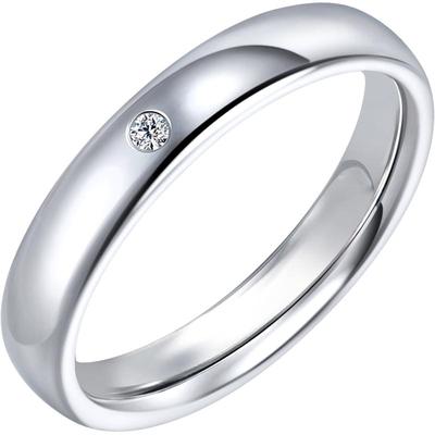 周生生promessa缘创系列铂金戒指