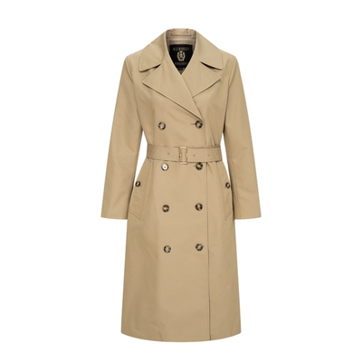 Scofield女装飒爽双排扣长款风衣