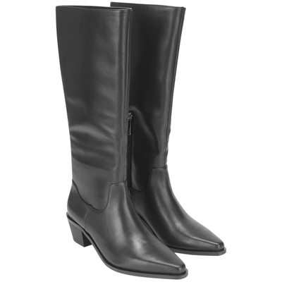 【商场同款】太平鸟2025年新款时尚牛皮长筒靴女品质感A1ZCF4275