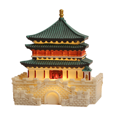 正品西安钟楼大雁塔夜灯冰箱贴发光摆件特色文创纪念品伴手礼物