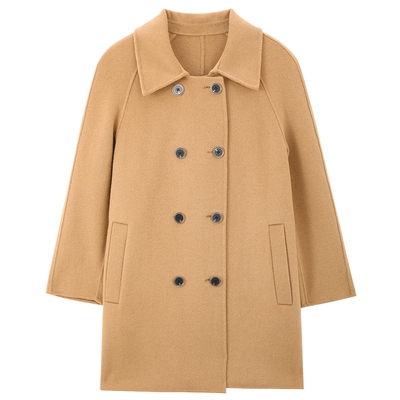 MindBridge中长款双面毛呢大衣