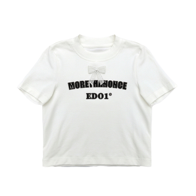 edo1一度童装26夏女童蝴蝶结T恤
