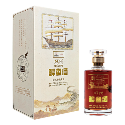 鳄珍鳄鱼鞭酒经典珍藏好酒高端商务露酒礼盒 浓香型38度500ml
