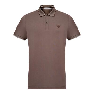 HW春夏短袖商务Polo衫棉涤刺绣