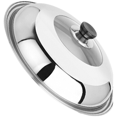 不锈钢锅盖钢化玻璃透明多用盖厚