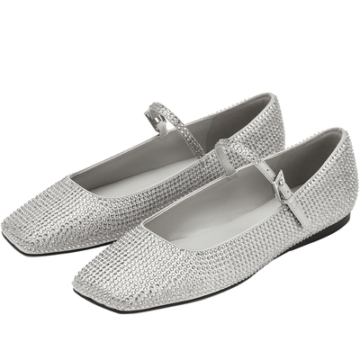 73hours满钻鞋面平底玛丽珍鞋