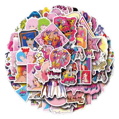 55张Jem And The Holograms奇幻音乐冒险卡通贴纸吉他滑板车贴画