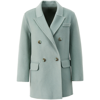 欧莎女士100%羊毛呢子大衣