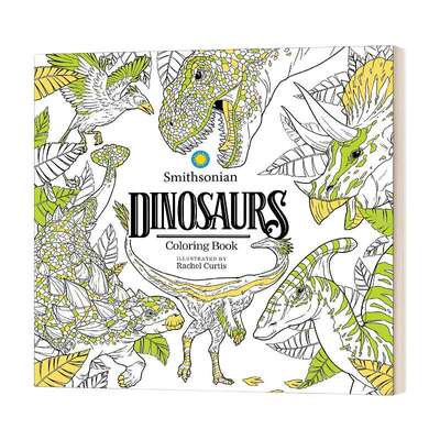 英文原版 Dinosaurs A Smithsonian Coloring Book 恐龙 史密森尼色彩书 英文版 进口英语原版书籍