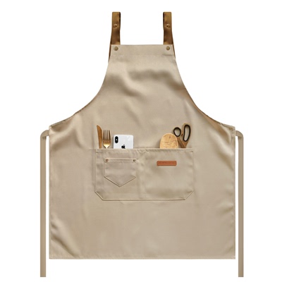 防泼水双肩围裙定制logo印字