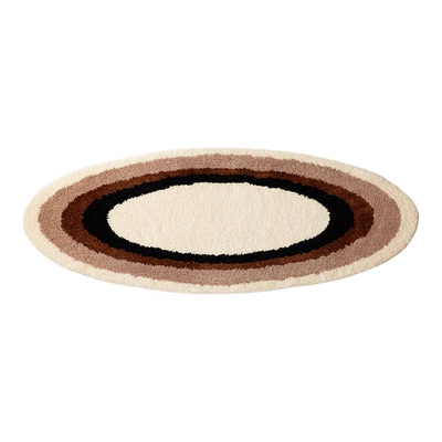 WENSHUO原创复古簇绒撞色地毯