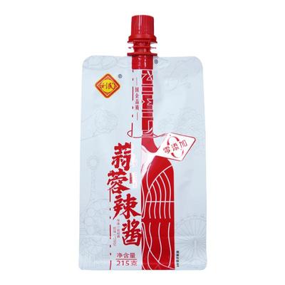 【新款】天津利民零添加蒜蓉辣酱215g*3袋下饭酱炒菜咸香浓郁袋装