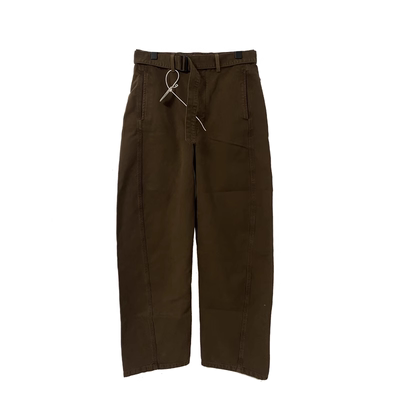 JoeLemaire系带纽扣长裤