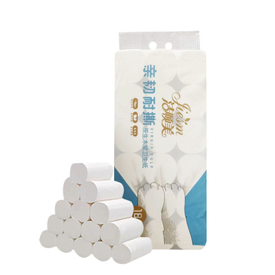 洁顺美原木浆5层加厚卷纸纸巾
